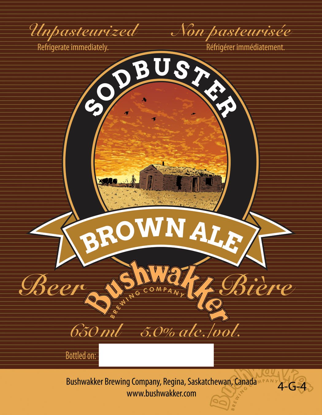 Sodbuster Brown « Bushwakker Brewpub Regina
